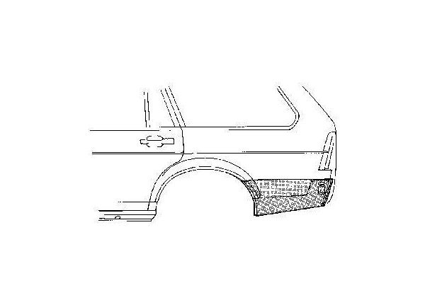 Zadnji donji rub Volkswagen Passat 80-88 Karavan