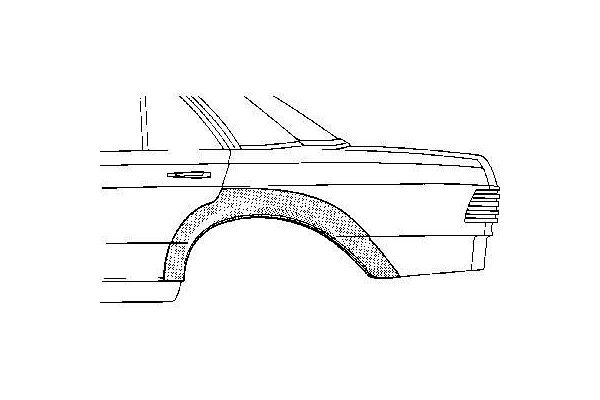 Zadnji rub Mercedes-Benz S W116 72-81