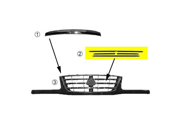 Lajsna (sredina) Suzuki Grand Vitara 01-