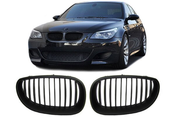 Maska BMW 5 E60 03- crna KPL