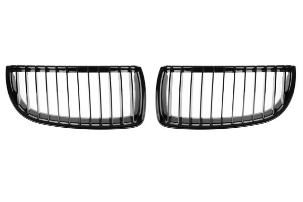 Okrasna maska BMW serije 3 04-08, L+D, crni izgled