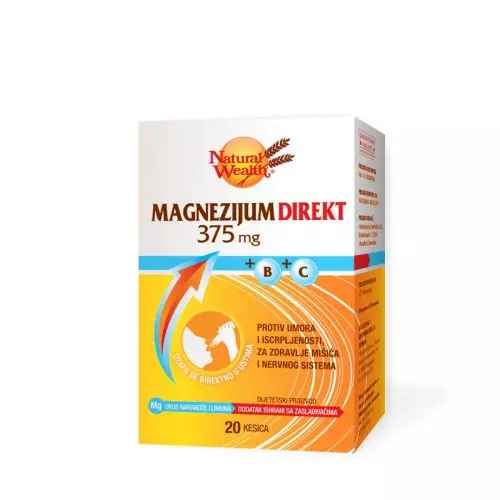 Natural Wealth Magnezijum direkt 375mg 20 kesica