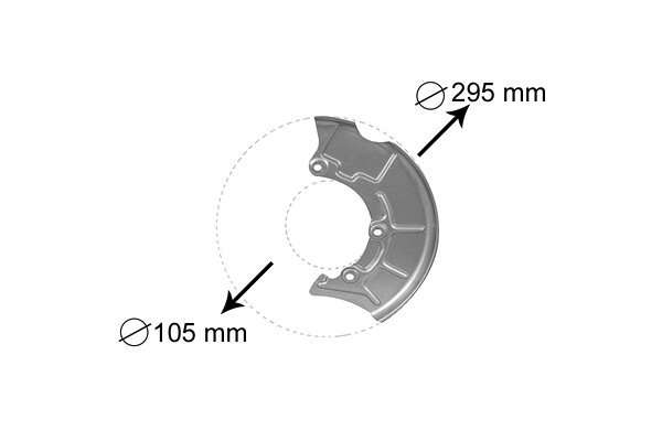 Zaštitni lim kočnica (prednji) Audi A3 96-03