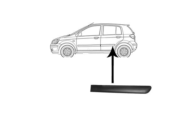 Lajsna vrata (pozadi) Hyundai Getz 06-