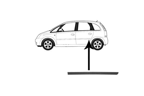 Lajsna vrata (pozadi) Opel Meriva A 03-10