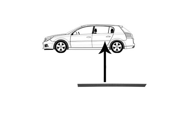 Lajsna vrata (pozadi) Opel Vectra C, 02-05