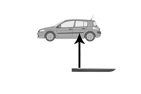 Lajsna vrata (pozadi) Renault Megane 03-