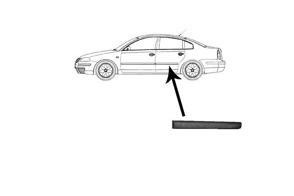 Lajsna vrata (pozadi) Volkswagen Passat 97-00