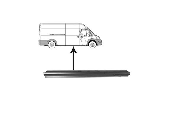 Prag (kliznih vrata) Fiat Ducato/Boxer/Jumper 06-