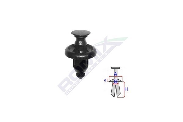 Komplet kopči za pričvršćivanje RXC60607 Toyota Siena 10-