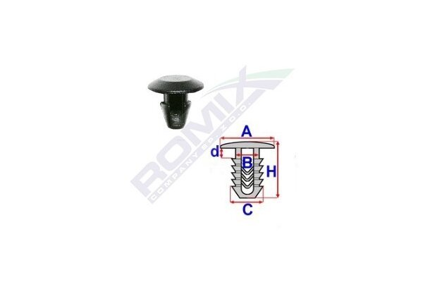 Set za pričvršćivane Alfa Romeo/Fiat/Lancia RX10093 25 komada