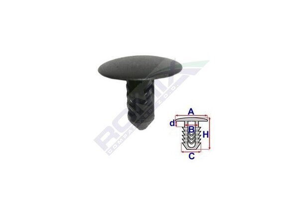 Set za pričvršćivane Alfa Romeo/Fiat/Lancia RX10180 10 komada