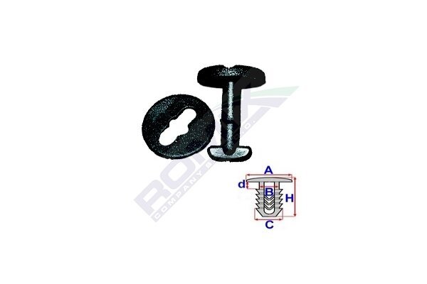 Set za pričvršćivane Audi/Volkswagen/BMW RXC50354 5 komada