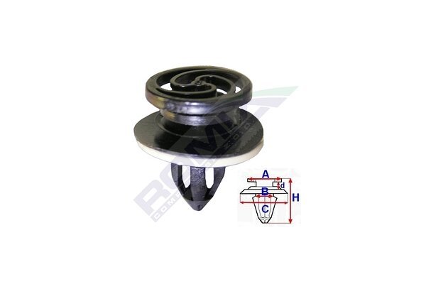 Set za pričvršćivane Audi/Volkswagen/BMW RXC50468 10 komada