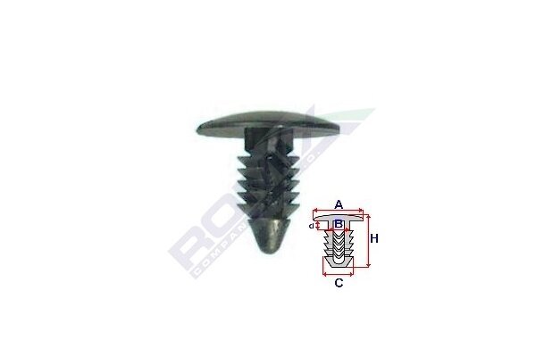 Set za pričvršćivane Citroen/Peugeot/Renault RX10021 10 komada