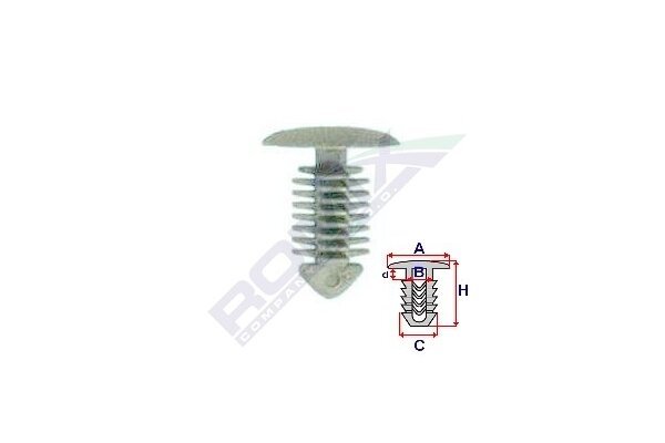 Set za pričvršćivane Citroen/Peugeot/Renault RX10513 10 komada