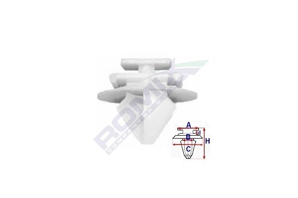 Set za pričvršćivane Citroen/Peugeot/Renault RX12409 10 komada