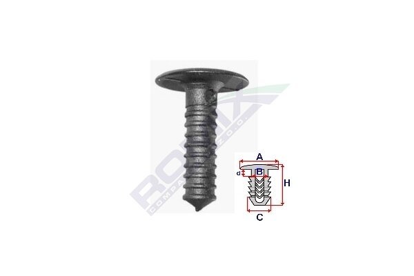 Set za pričvršćivane Citroen/Peugeot/Renault RX58204Z 10 komada