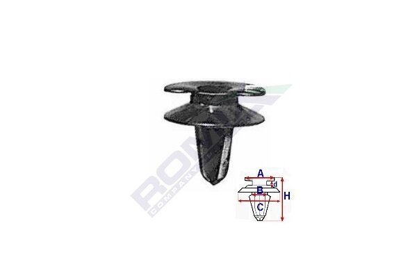 Set za pričvršćivane Citroen/Peugeot/Renault RXA14950 10 komada