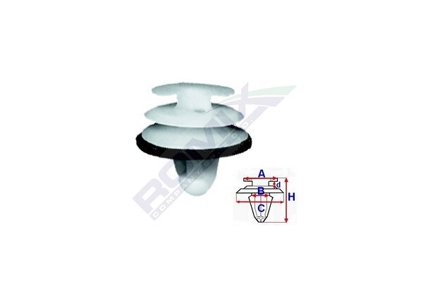Set za pričvršćivane Citroen/Peugeot/Renault RXC10046 10 komada
