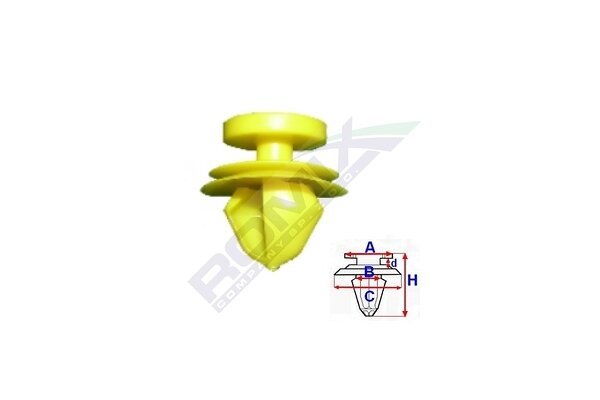 Set za pričvršćivane Citroen/Peugeot/Renault RXC60337 10 komada