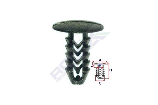 Set za pričvršćivane Fiat/Alfa Romeo/Lancia RX10050 25 komada