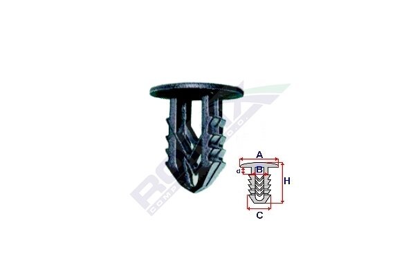 Set za pričvršćivane Fiat/Alfa Romeo/Lancia RX71171 10 komada