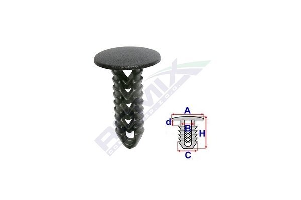 Set za pričvršćivane Fiat/Alfa Romeo/Lancia RXC10155 10 komada