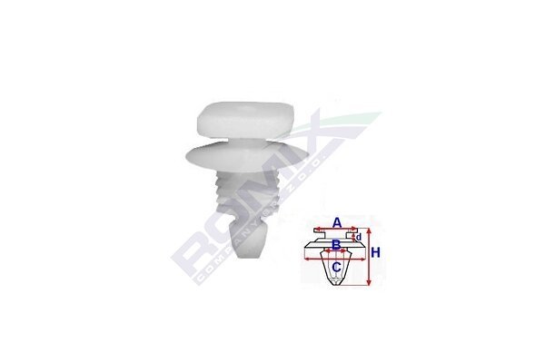 Set za pričvršćivane Fiat/Alfa Romeo/Lancia RXC60139 10 komada