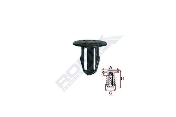 Set za pričvršćivane Ford RX10461 10 komada