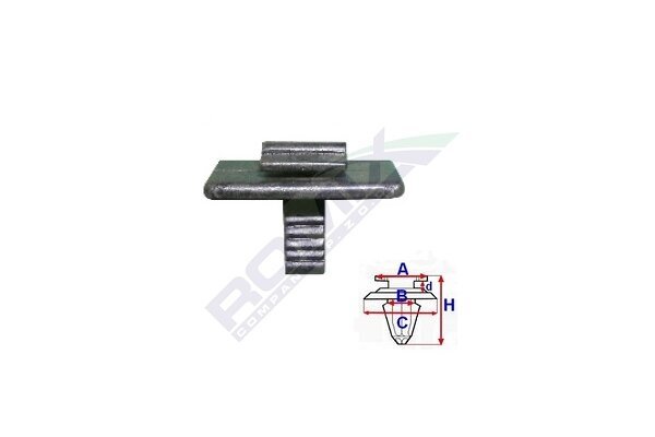 Set za pričvršćivane Ford/Seat/Volkswagen/Mercedes-Benz RXC60333 10 komada