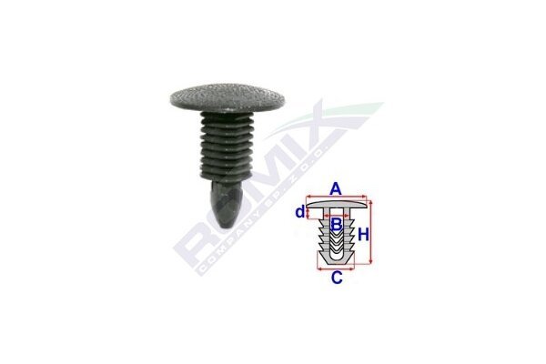 Set za pričvršćivane Honda RA175047 10 komada