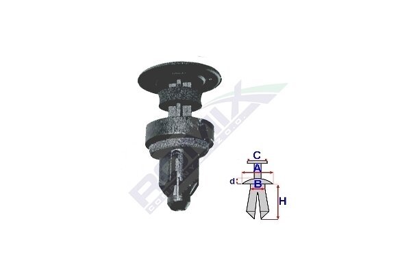 Set za pričvršćivane Honda RX71177 10 komada