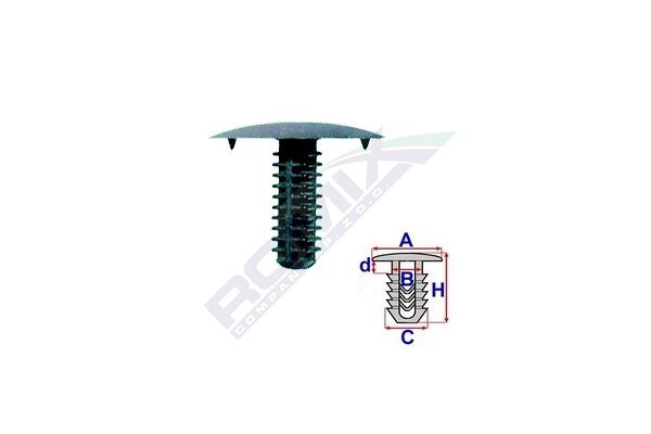 Set za pričvršćivane Honda RXB16775 10 komada