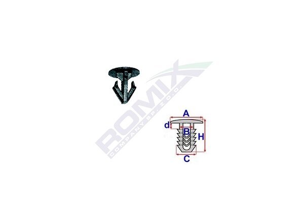 Set za pričvršćivane Honda RXB18114 10 komada