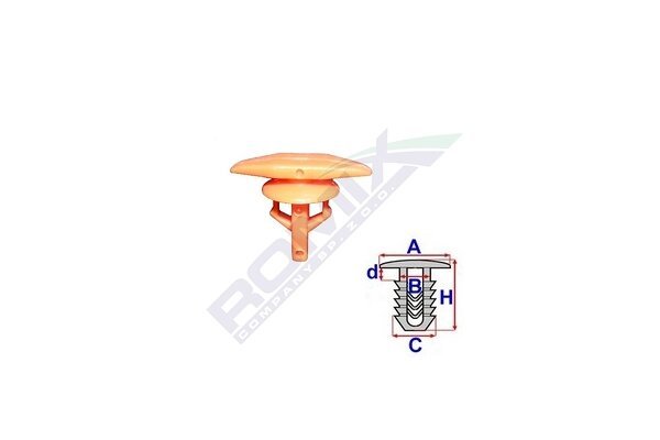 Set za pričvršćivane Honda RXB18877 10 komada