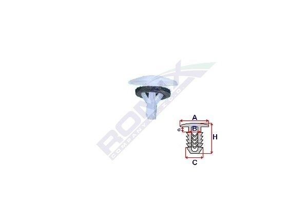 Set za pričvršćivane Honda RXB22068 10 komada