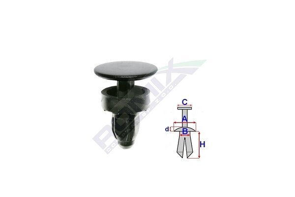 Set za pričvršćivane Honda RXB24653 10 komada