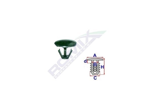 Set za pričvršćivane Honda RXB25663 10 komada