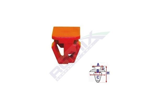 Set za pričvršćivane Honda RXB26297 10 komada