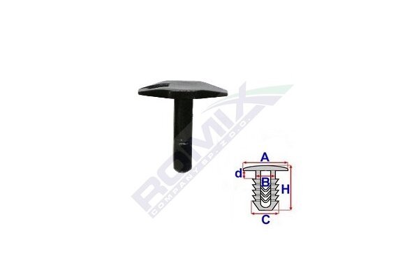 Set za pričvršćivane Honda RXC60473 10 komada