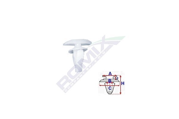 Set za pričvršćivane Lexus/Toyota RXC10070 10 komada