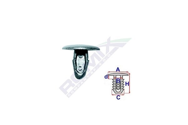 Set za pričvršćivane Mazda/Mitsubishi/Opel/Toyota RXB22124 10 komada