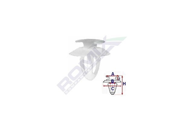 Set za pričvršćivane Mercedes-Benz RXA15054 10 komada