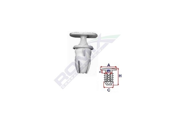 Set za pričvršćivane Mercedes-Benz RXA82026 10 komada