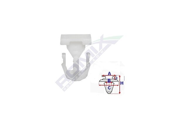 Set za pričvršćivane Mercedes-Benz RXC60399 10 komada