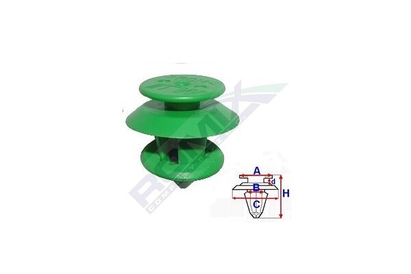 Set za pričvršćivane Mercedes-Benz RXC60436 10 komada