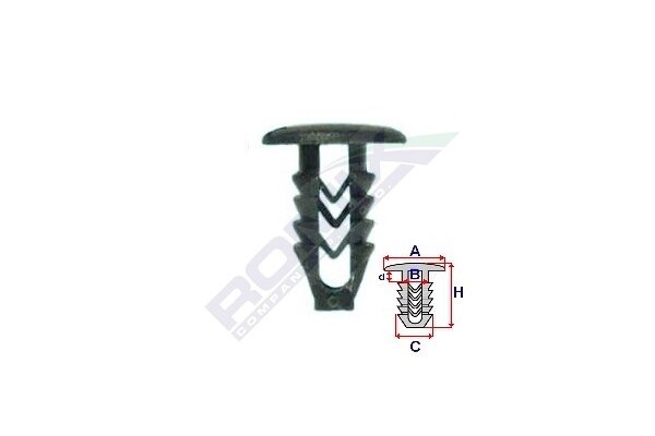 Set za pričvršćivane Nissan RXC10069 10 komada