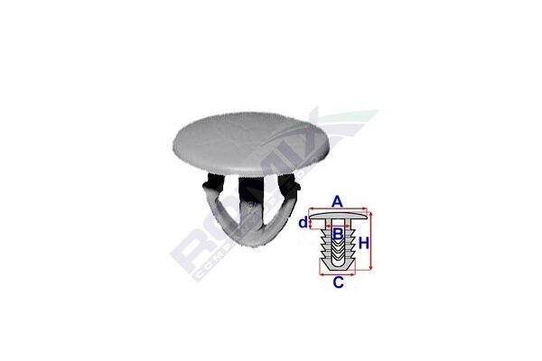 Set za pričvršćivane Opel RXC40040 10 komada