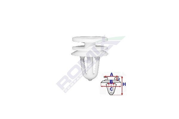 Set za pričvršćivane Peugeot RXA82030 10 komada